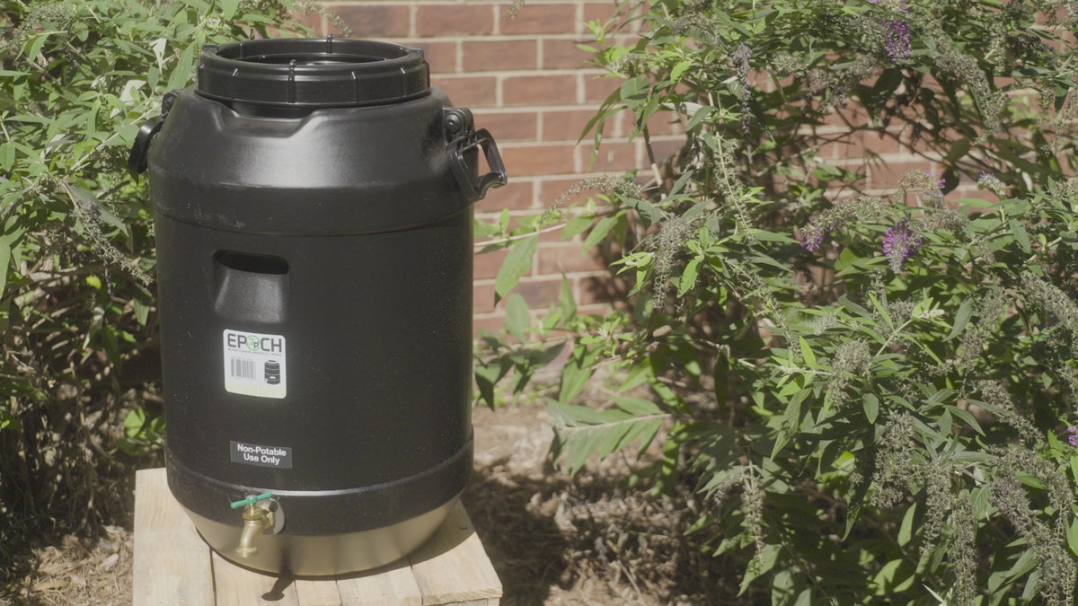Mini Rain Barrel Black - Greenville – Epoch Rain Barrels